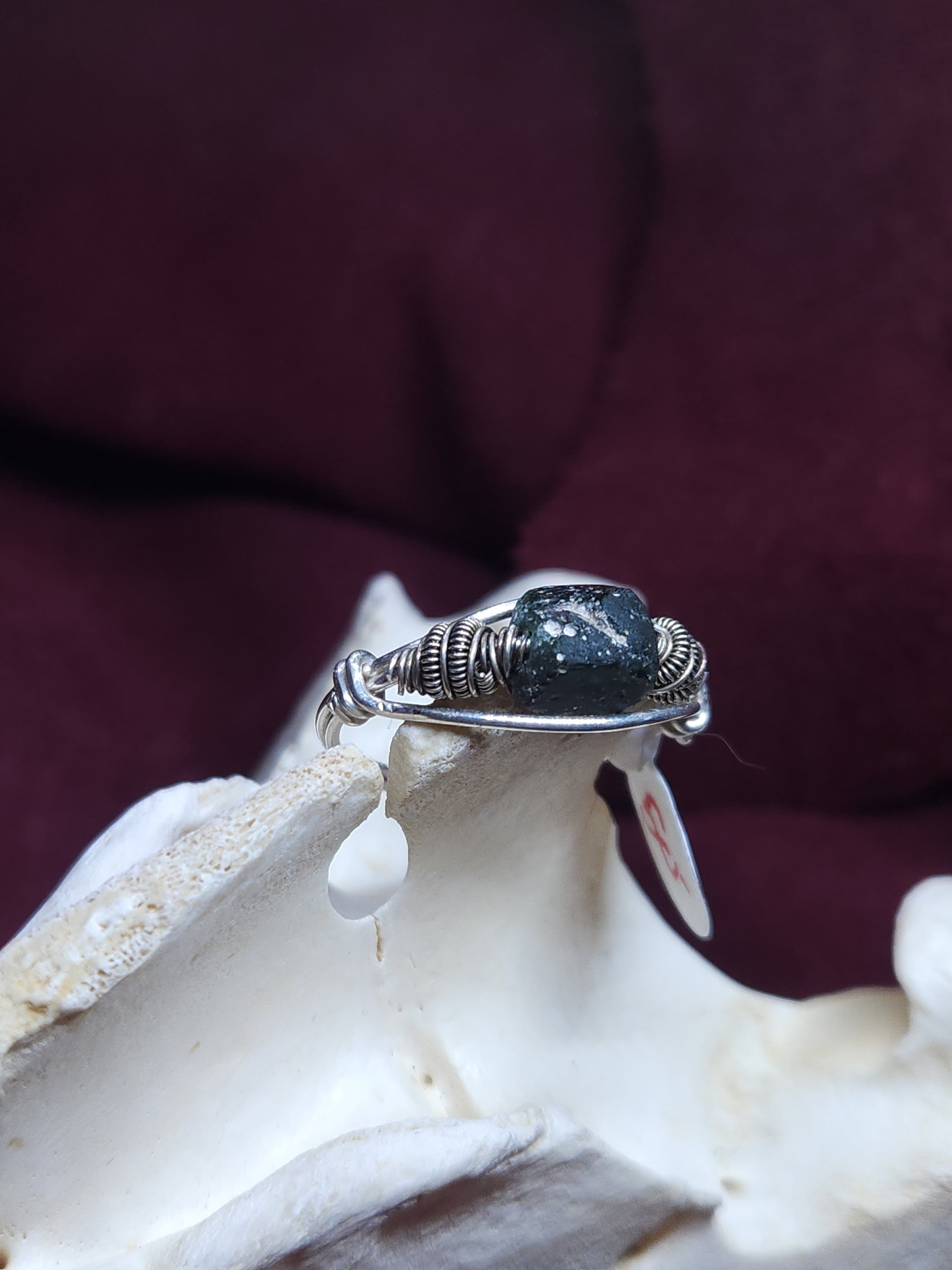 Ancient Roman Glass Ring Historical Artifact | Heathen Wire Works